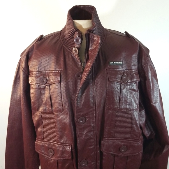 Live Mechanics | Jackets & Coats | Live Mechanics Vintage Perforated ...